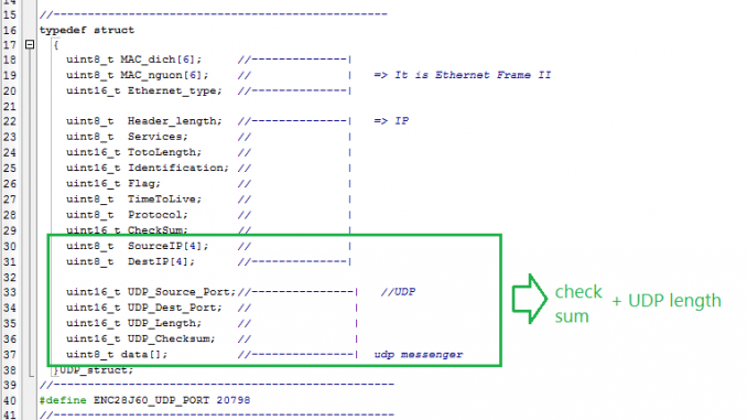 [ENC28J60] Bài 10: Giao thức UDP - Tự học IoT, Lập trình nhúng