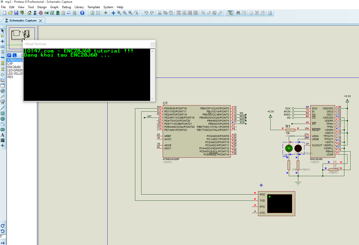 GIao tiếp ENC28J60 - Bài 3: Khởi tạo module ENC28j60-phần 2-IoT47